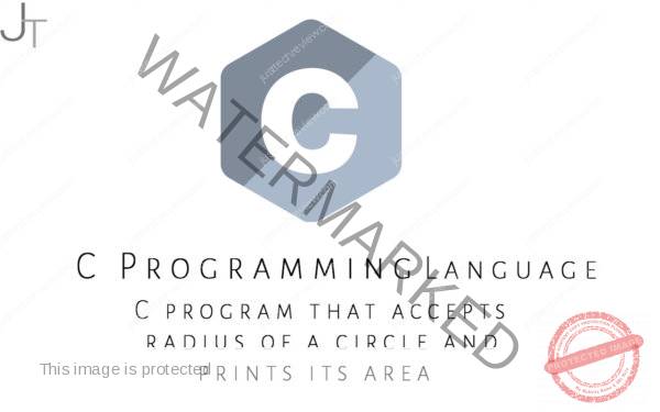 C Program That Accepts Radius Of A Circle And Prints Its Area Just